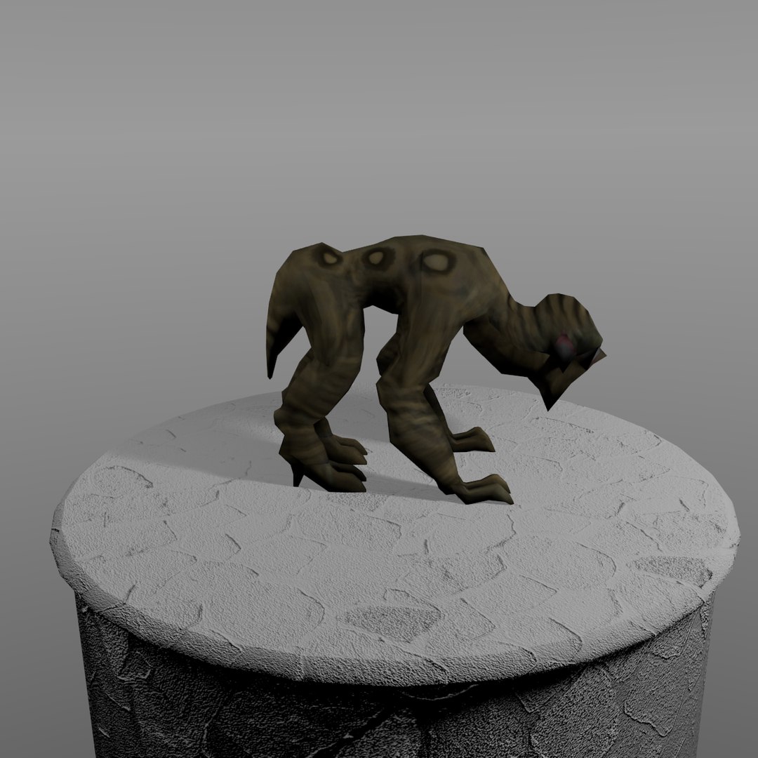 Creature Howler 3d Model