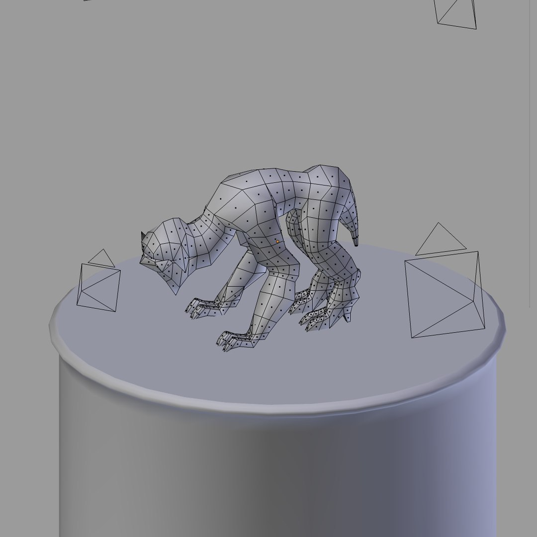 Creature Howler 3d Model