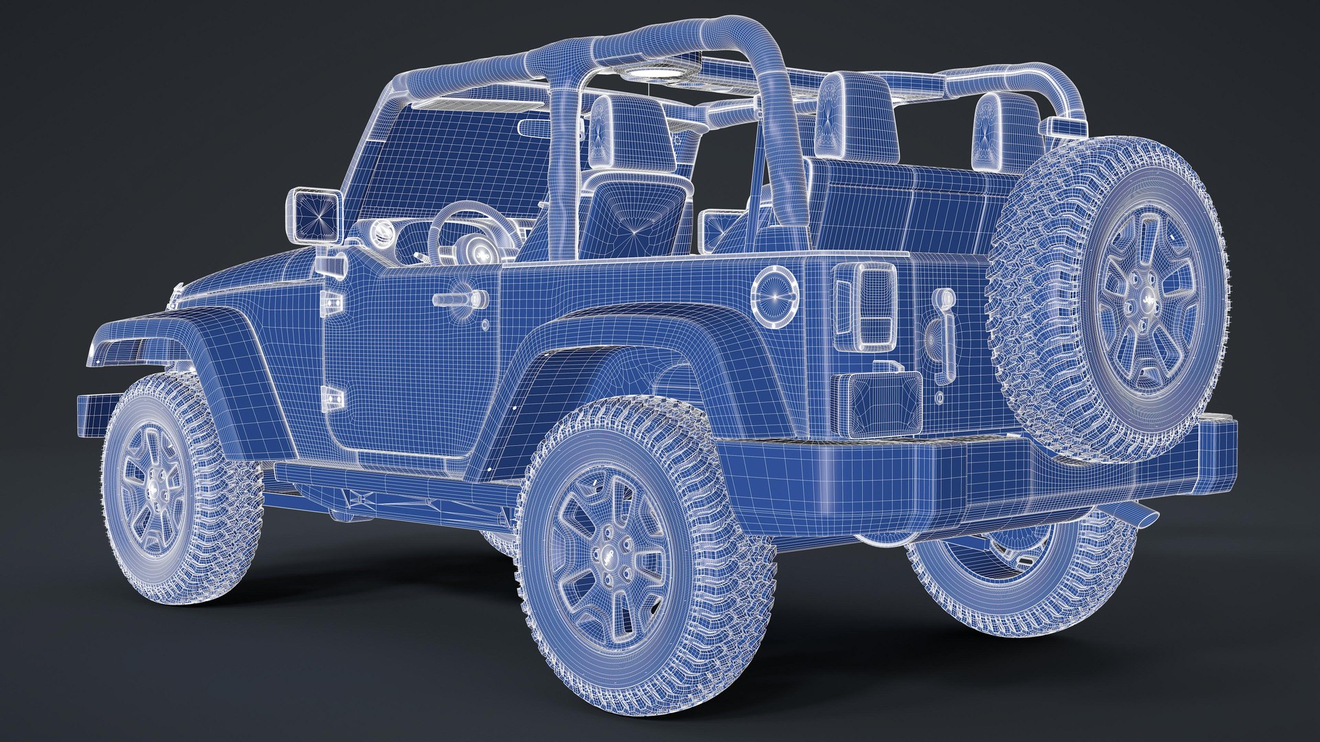 Jeep Wrangler JK 3D model - TurboSquid 2082541