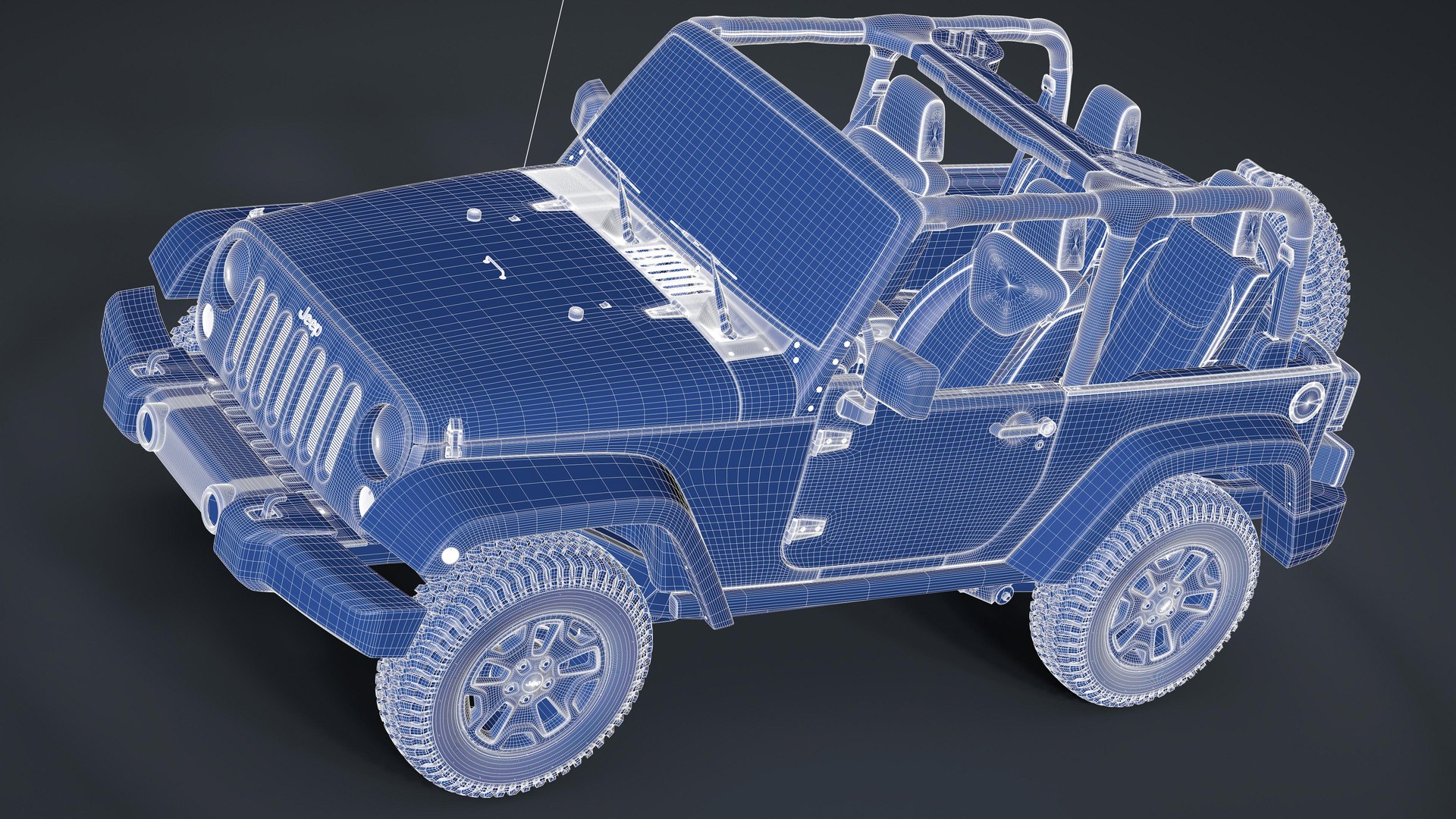 Jeep Wrangler JK 3D model - TurboSquid 2082541