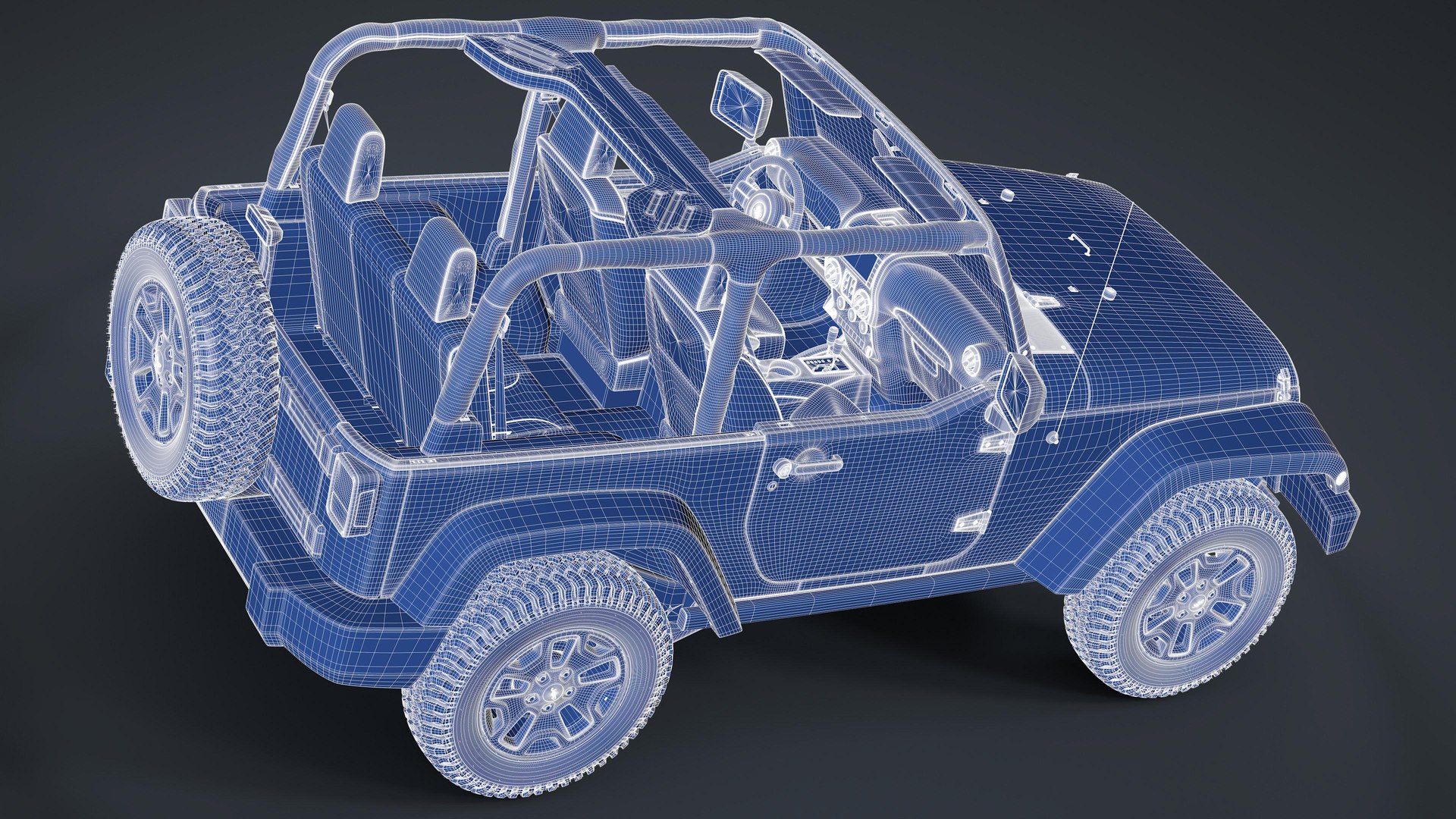 Jeep Wrangler JK 3D model - TurboSquid 2082541