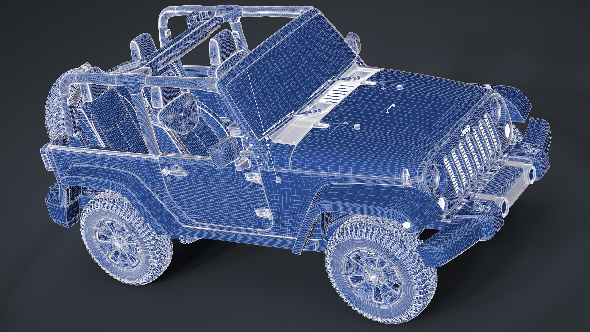 Jeep Wrangler JK 3D model - TurboSquid 2082541