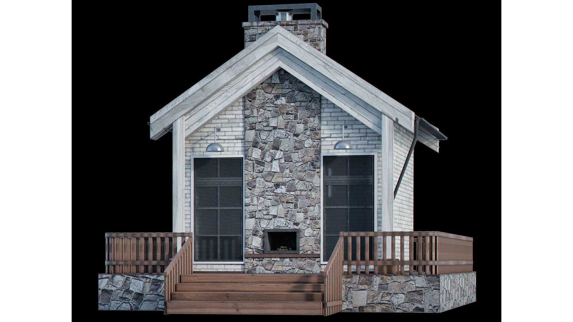 Cottage 3D Model - TurboSquid 2337320