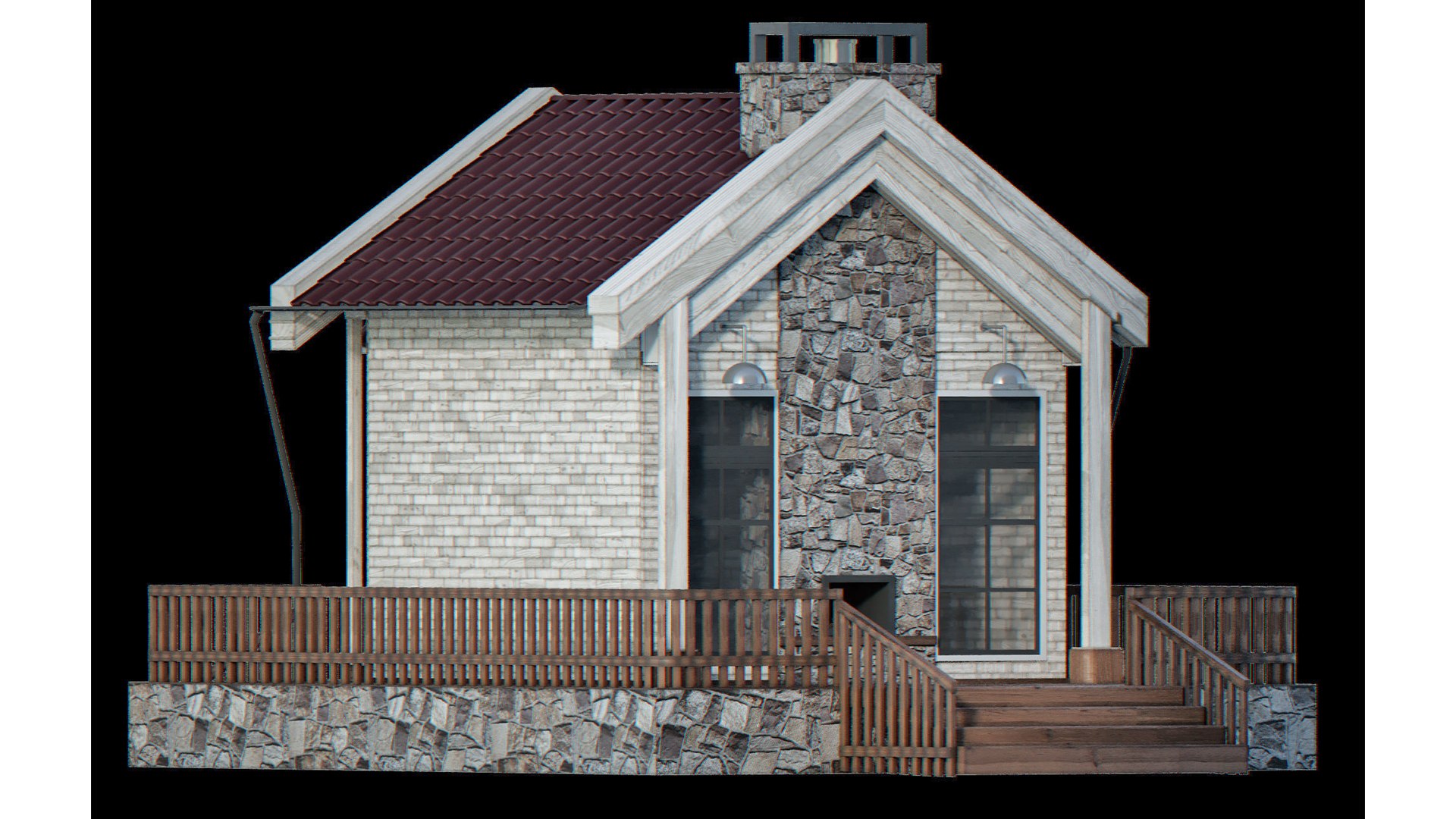 Cottage 3D Model - TurboSquid 2337320