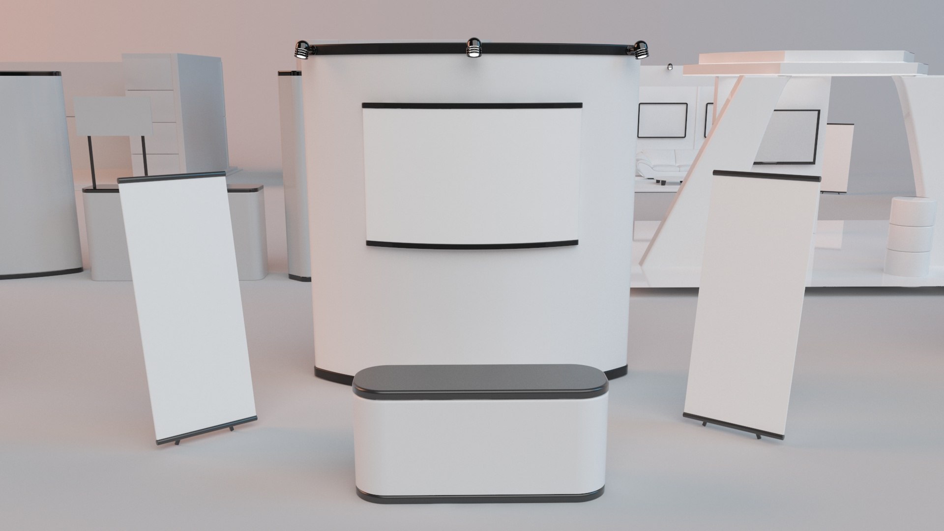 3D High-Quality Exhibition Design Collection 3D Models Model ...