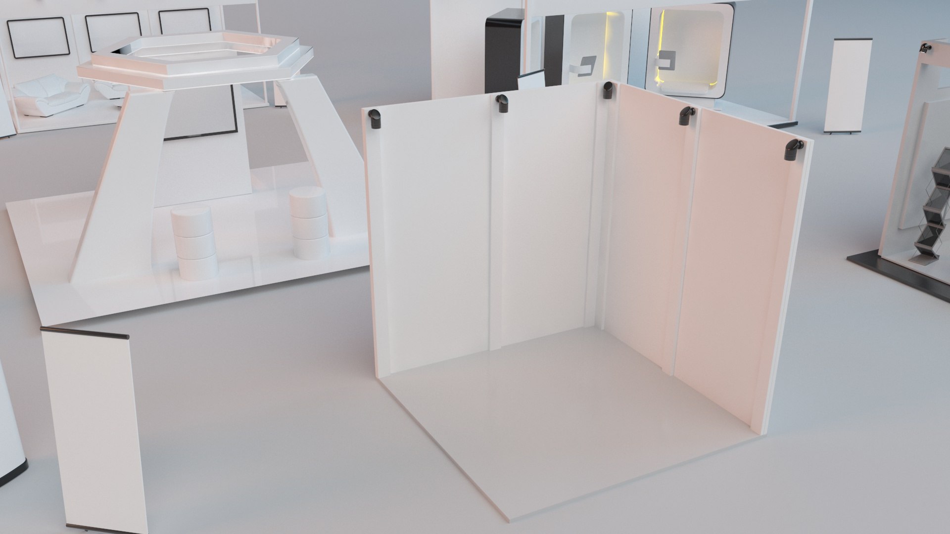 3D High-Quality Exhibition Design Collection 3D Models Model ...