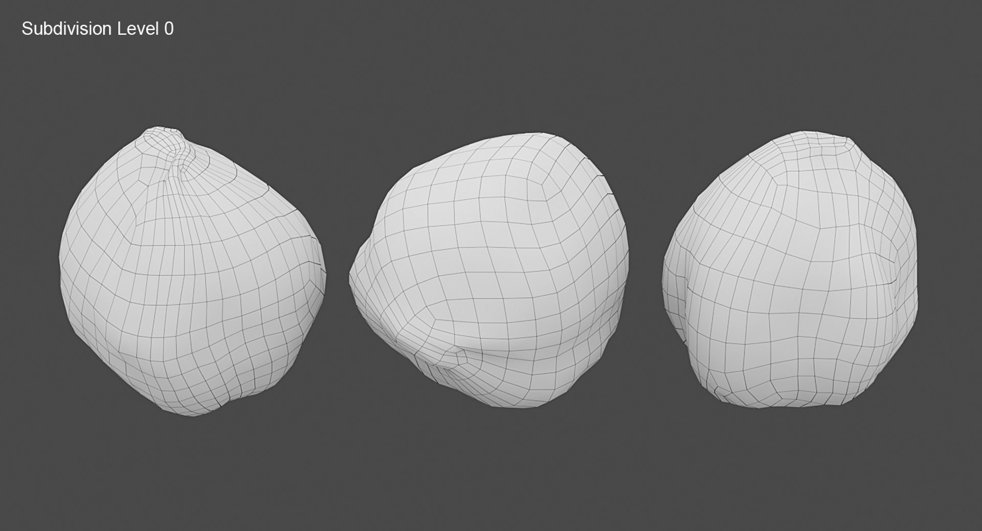 3D Model Realistic 3 Hazelnuts - TurboSquid 1353070