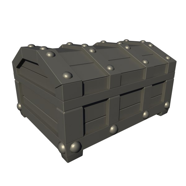 3d model treasure box