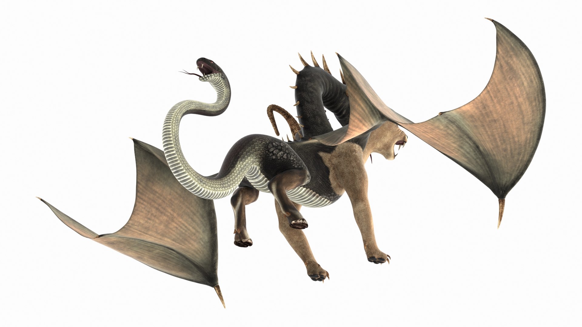 3D Mythical Chimera Creature Model - TurboSquid 2384524