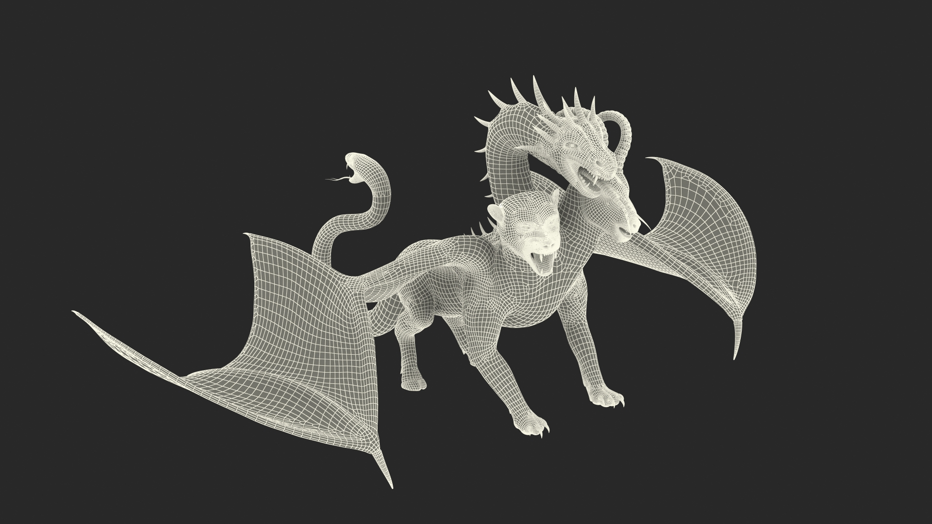 3D Mythical Chimera Creature Model - TurboSquid 2384524