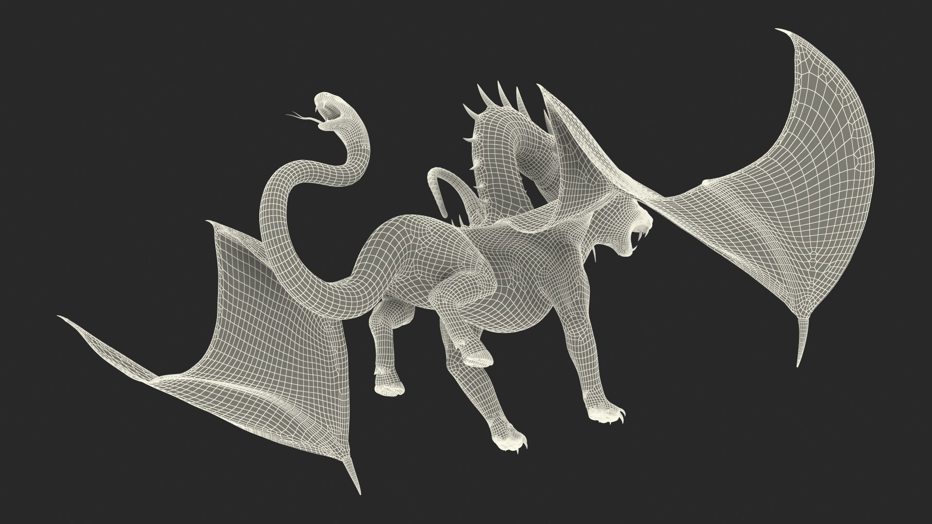 3D Mythical Chimera Creature Model - TurboSquid 2384524