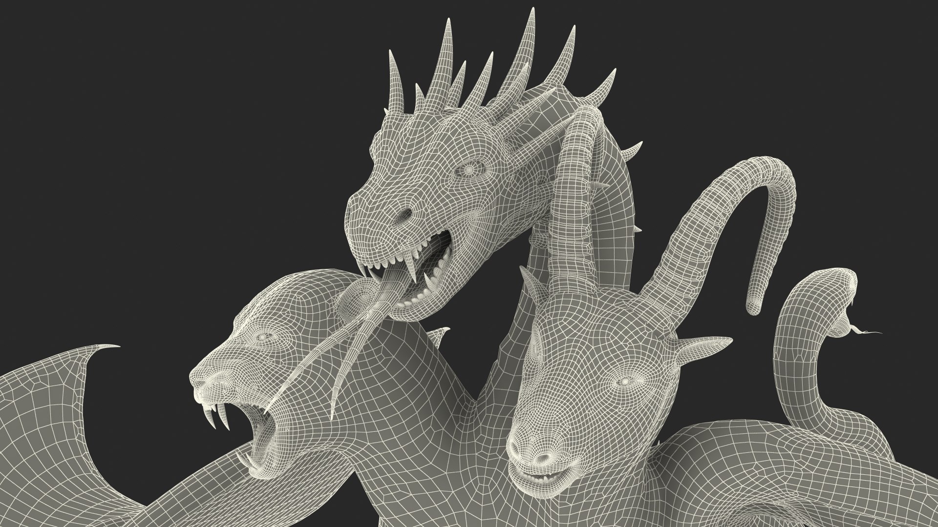 3D Mythical Chimera Creature Model - TurboSquid 2384524