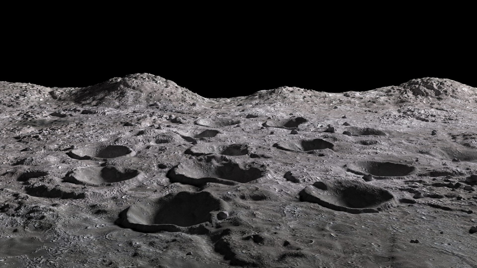 3D Moon Landscape Model - TurboSquid 1468561