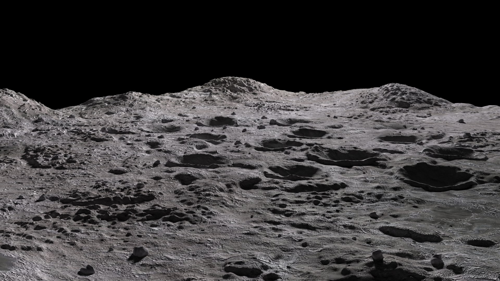 3D Moon Landscape Model - TurboSquid 1468561