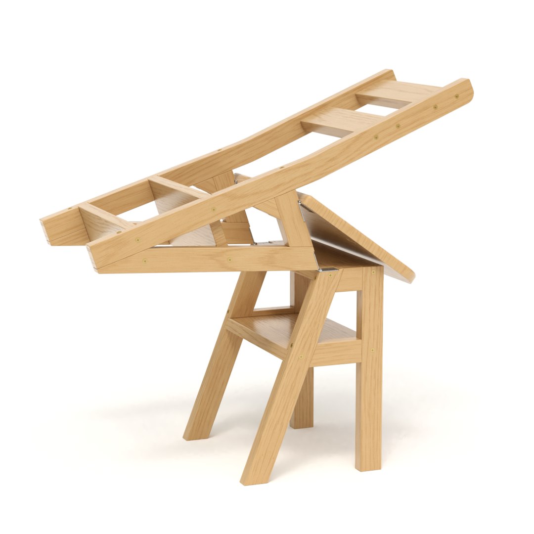 Step Stool Chair 3D model - TurboSquid 1716278