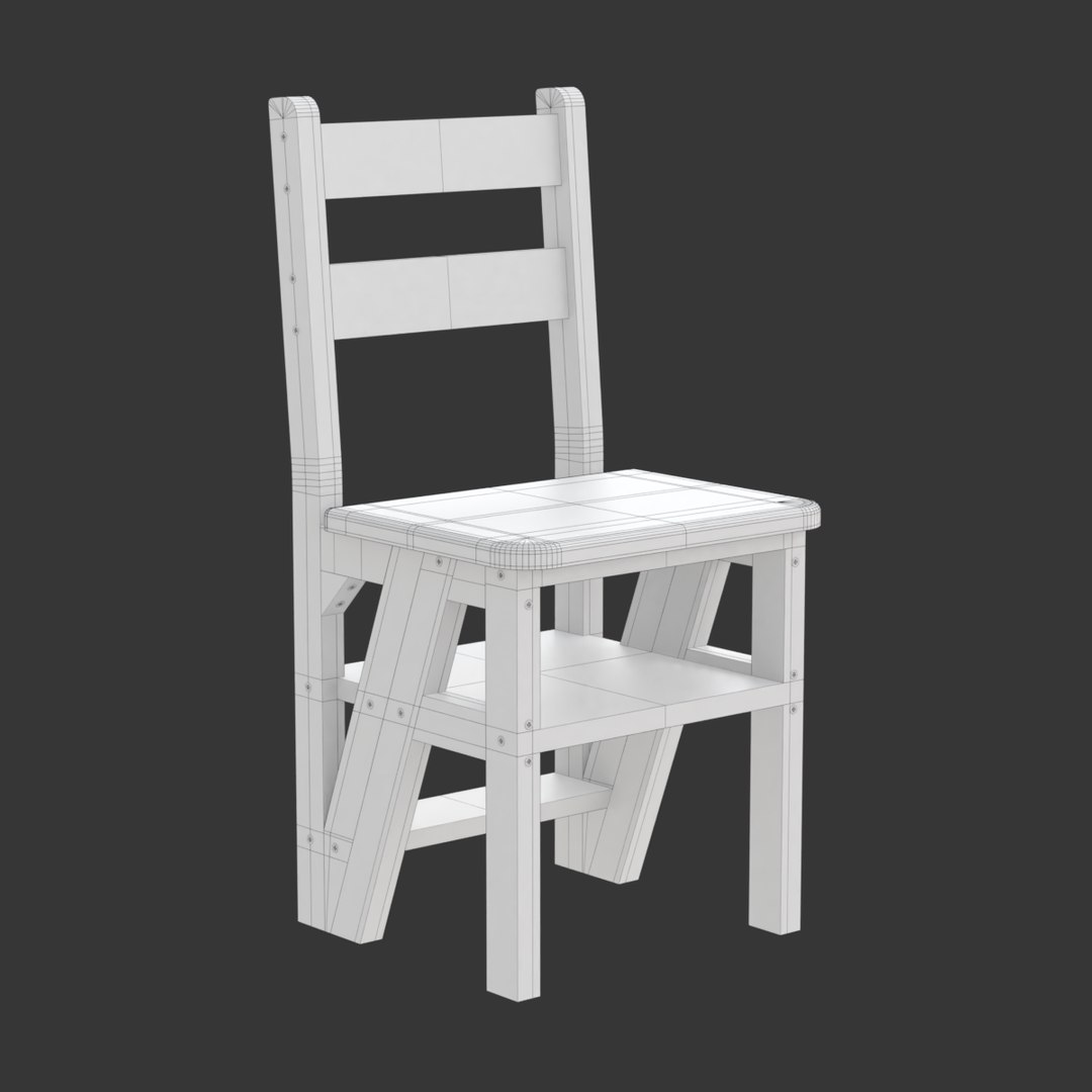 Step Stool Chair 3D model - TurboSquid 1716278