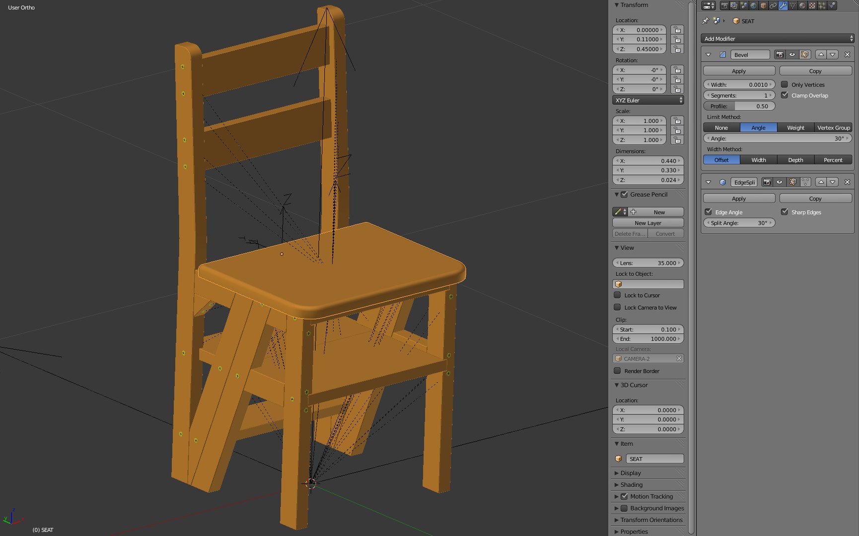 Step Stool Chair 3D model - TurboSquid 1716278