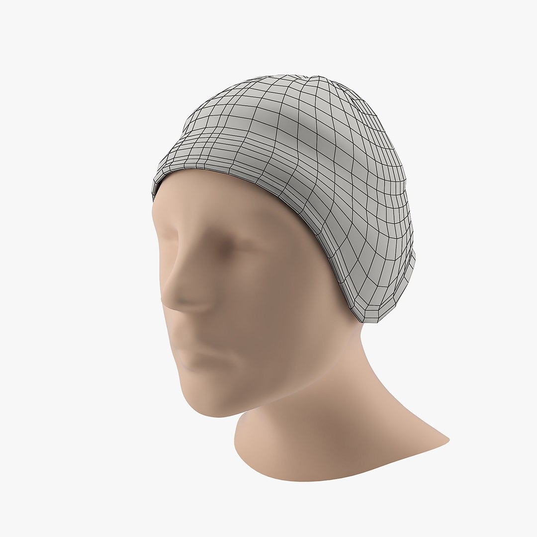 3D beanie hat leather model - TurboSquid 1553417