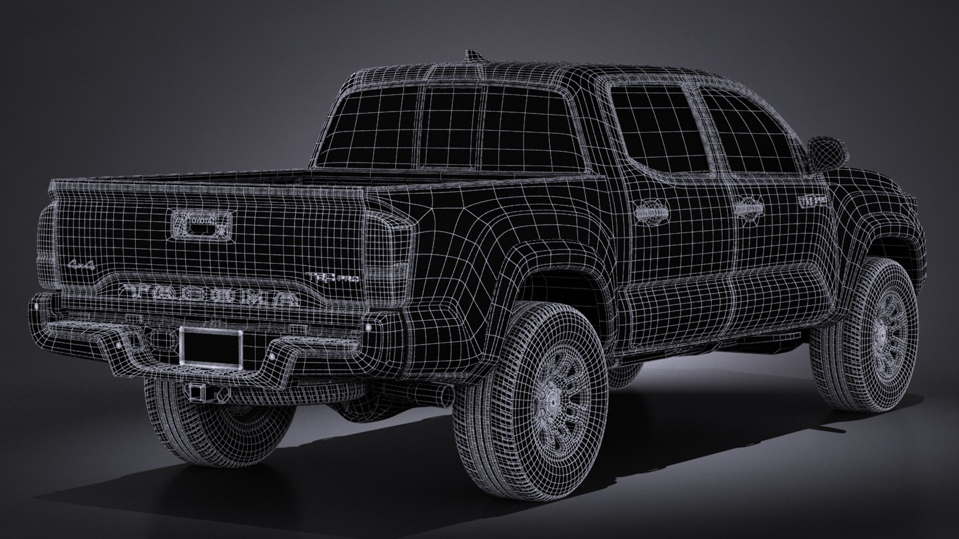 3d toyota tacoma trd model