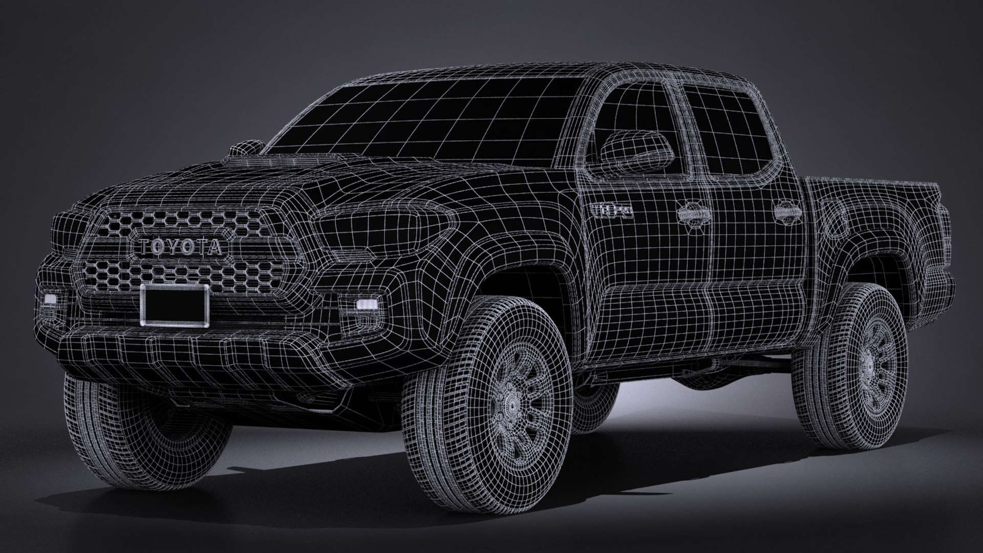 3d toyota tacoma trd model