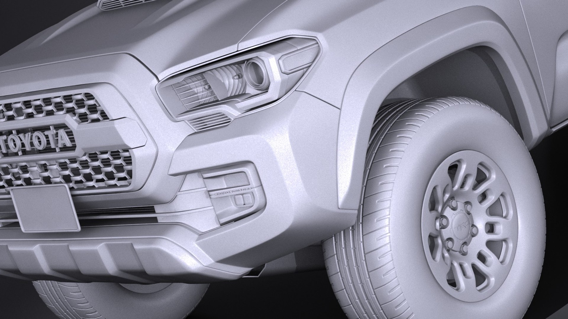 3d toyota tacoma trd model