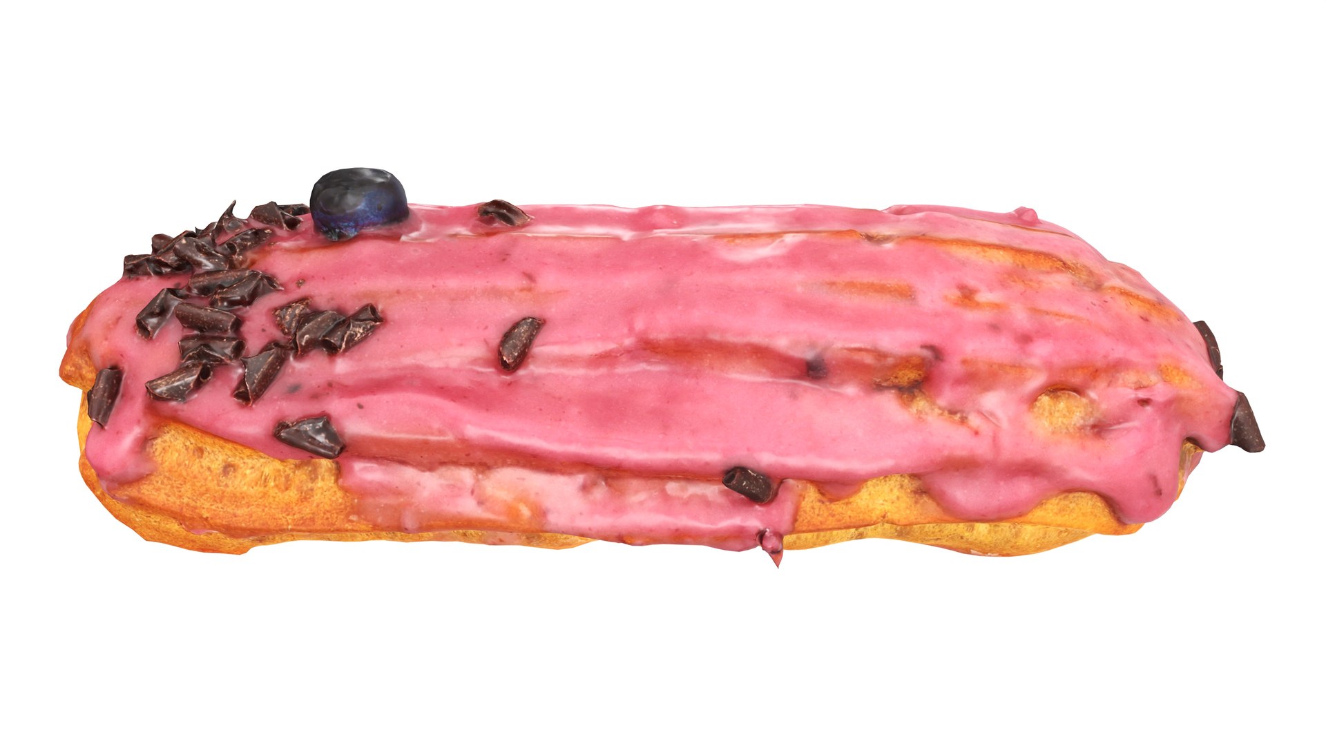 Blueberry Eclair 3D - TurboSquid 2380515