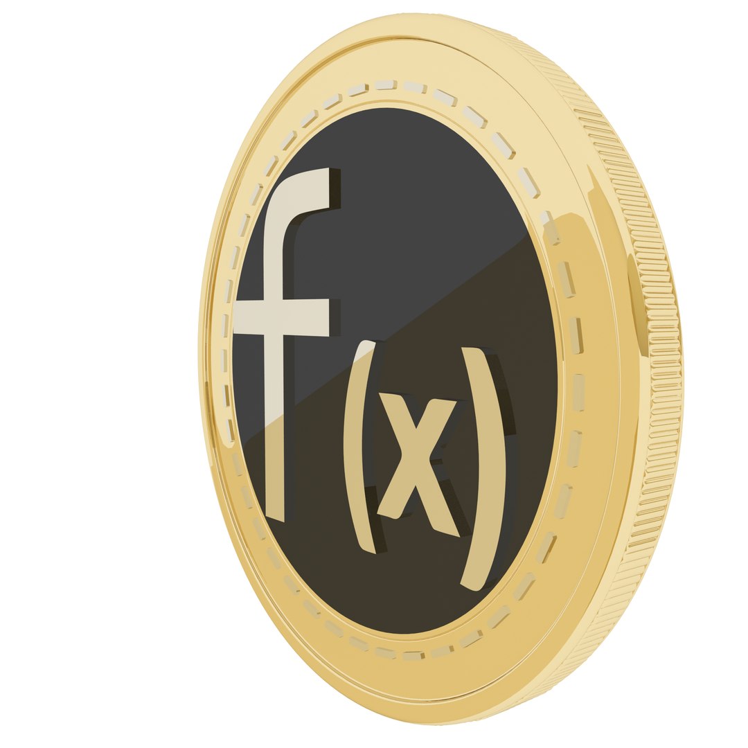 Function X Cryptocurrency Gold Coin 3D Model - TurboSquid 1856396