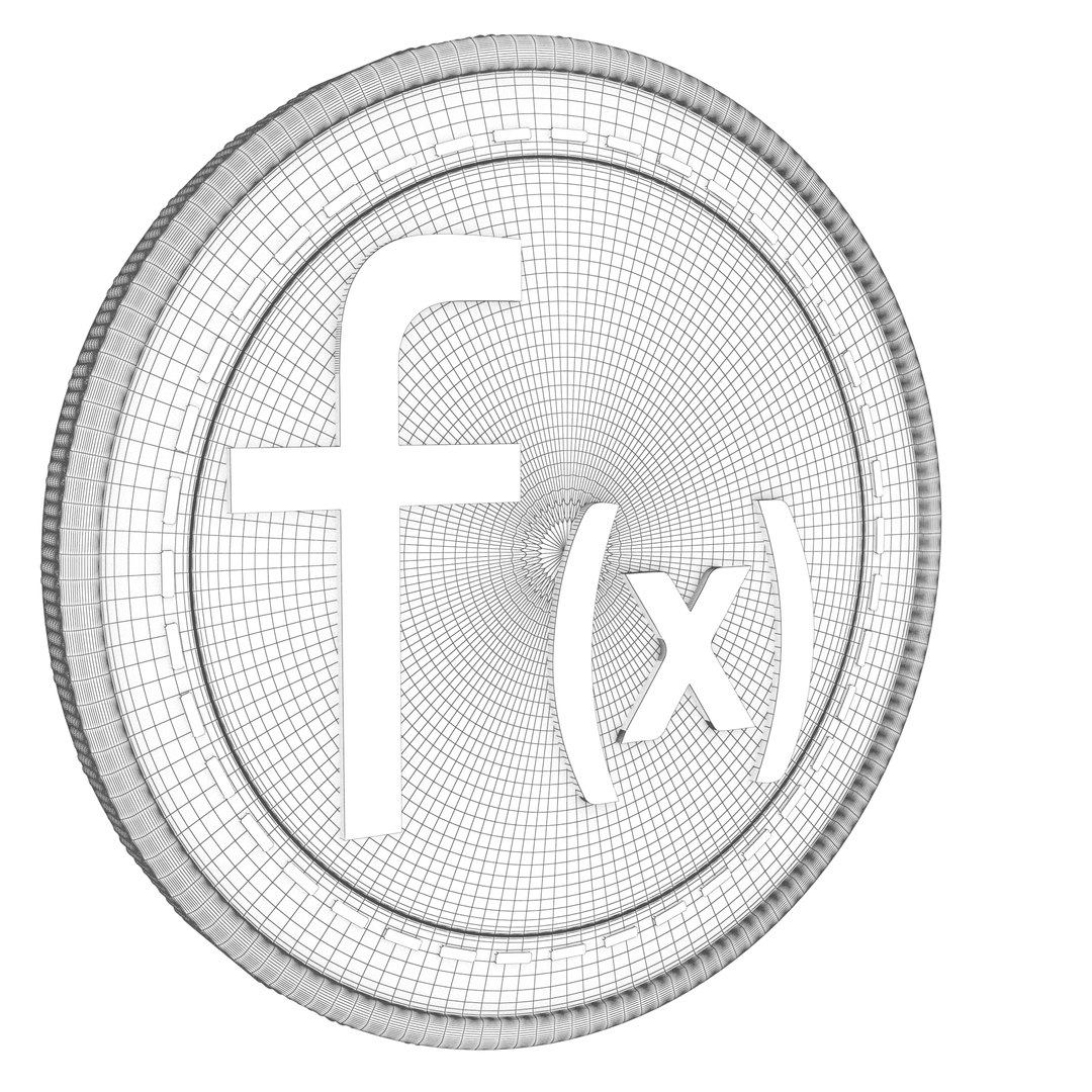 Function X Cryptocurrency Gold Coin 3D Model - TurboSquid 1856396