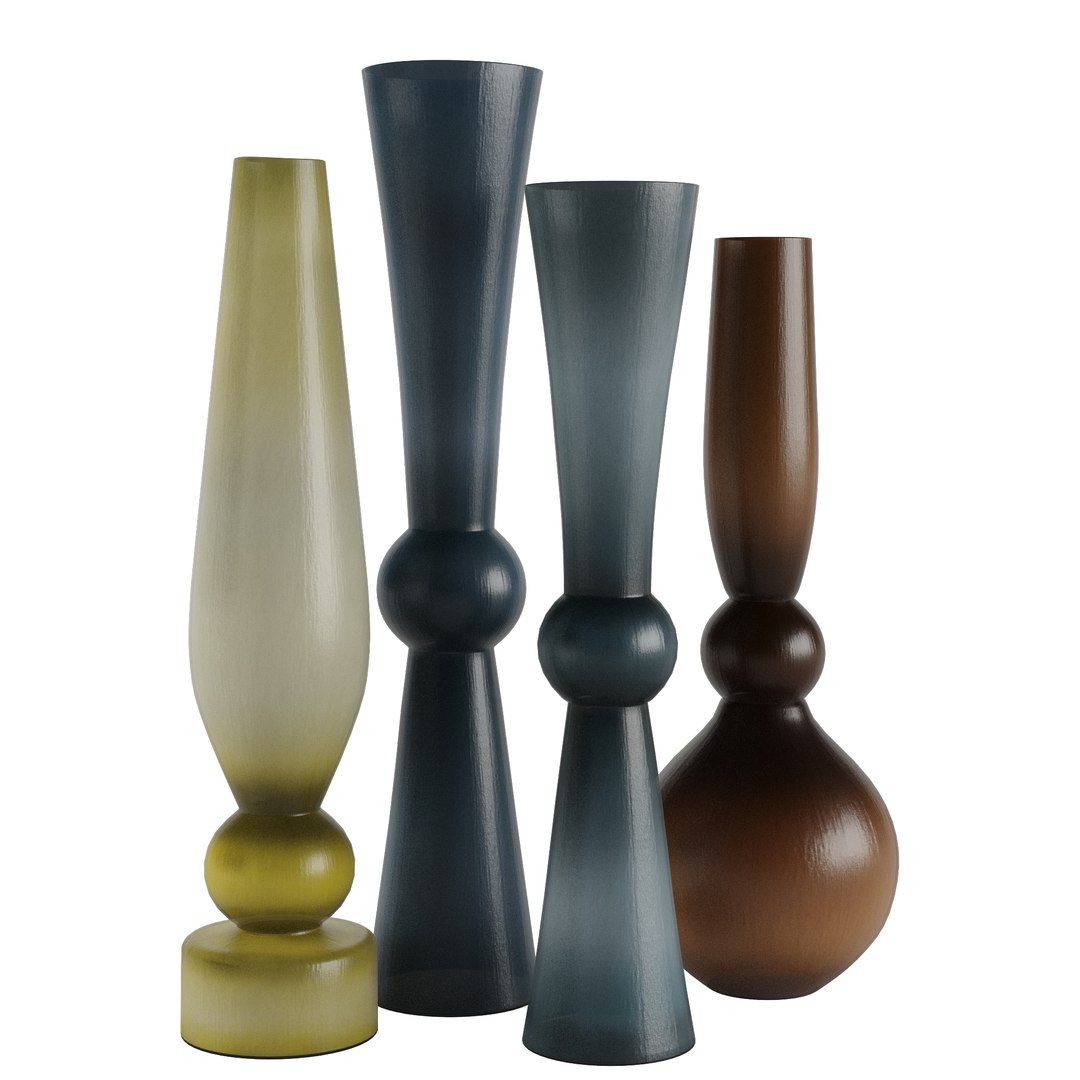 3D Decorative Glass Vases By Simon Moore - TurboSquid 2148360