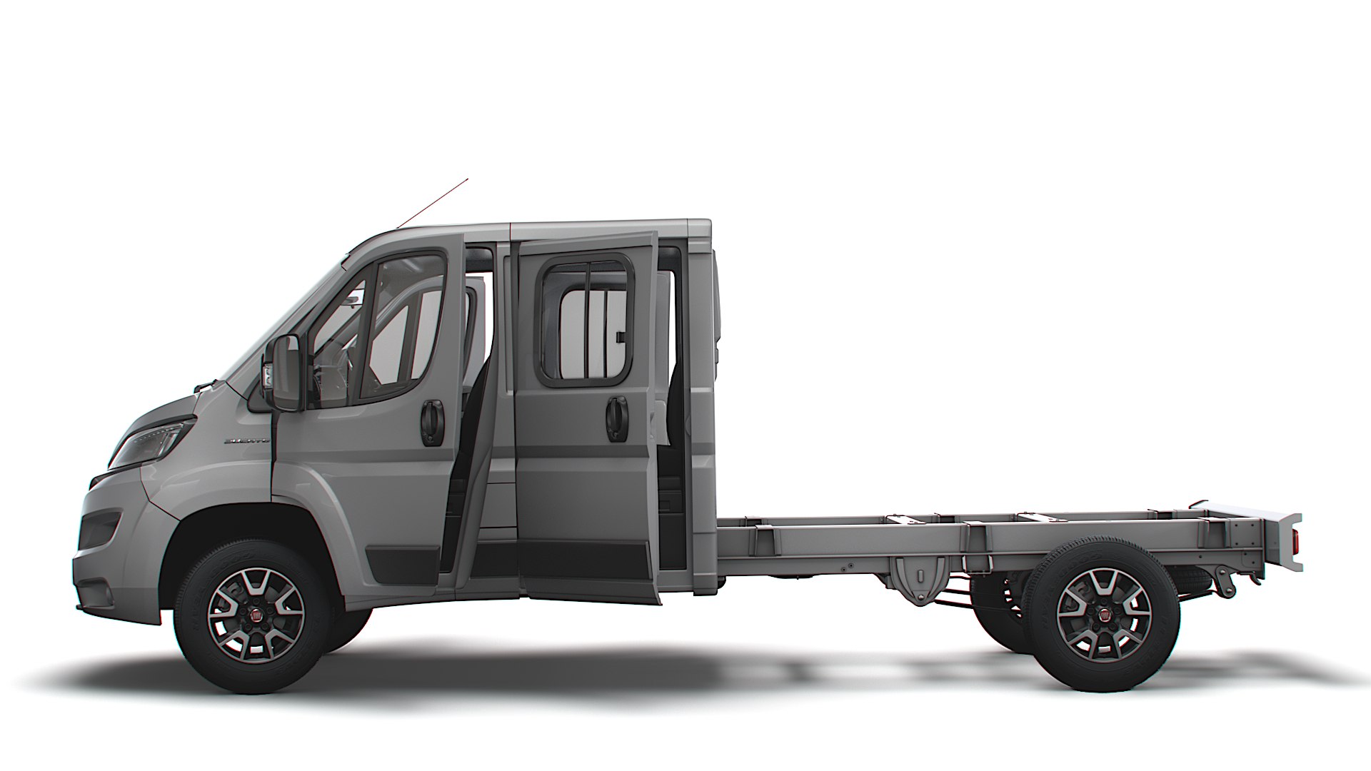 3D Model Fiat Ducato Chassis HQ Interior Crew Cab 4035WB2023 ...