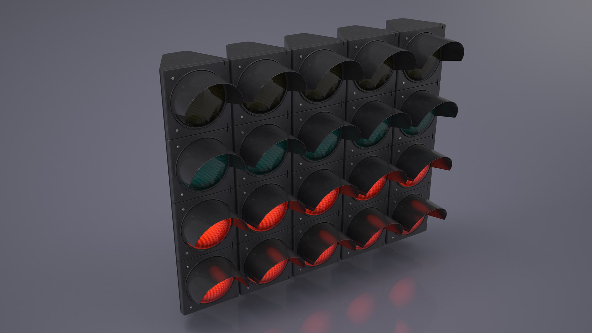 Racing Start Lights Red 3D - TurboSquid 2003400