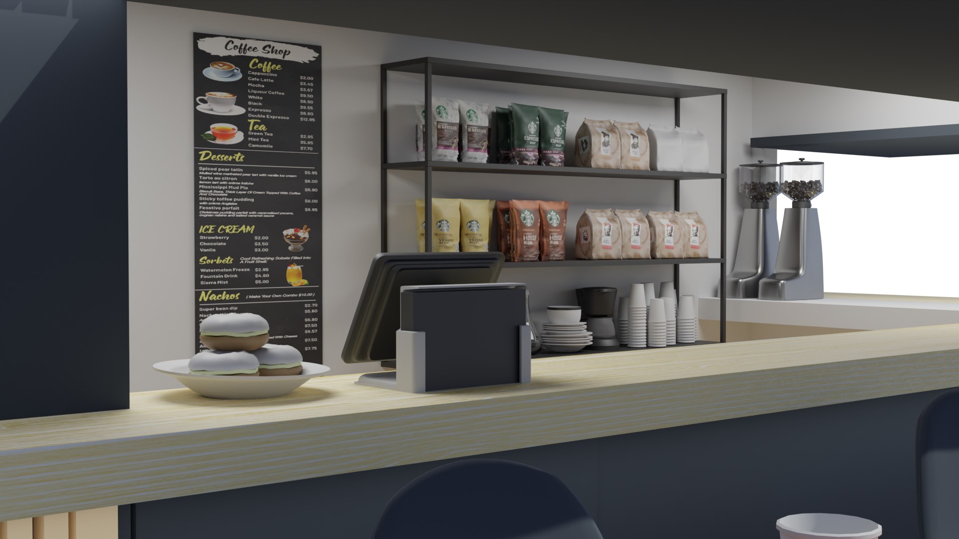 3D Model Bakery And Coffe Display Bundle - TurboSquid 2439165