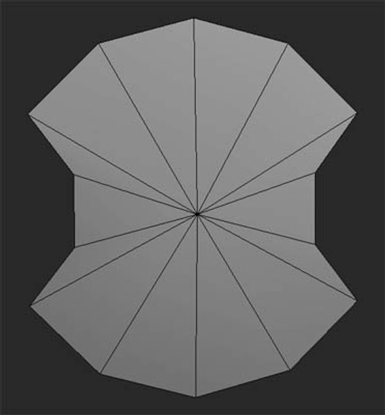 3d model low-poly shield