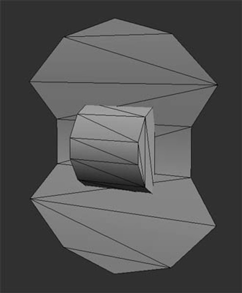 3d model low-poly shield