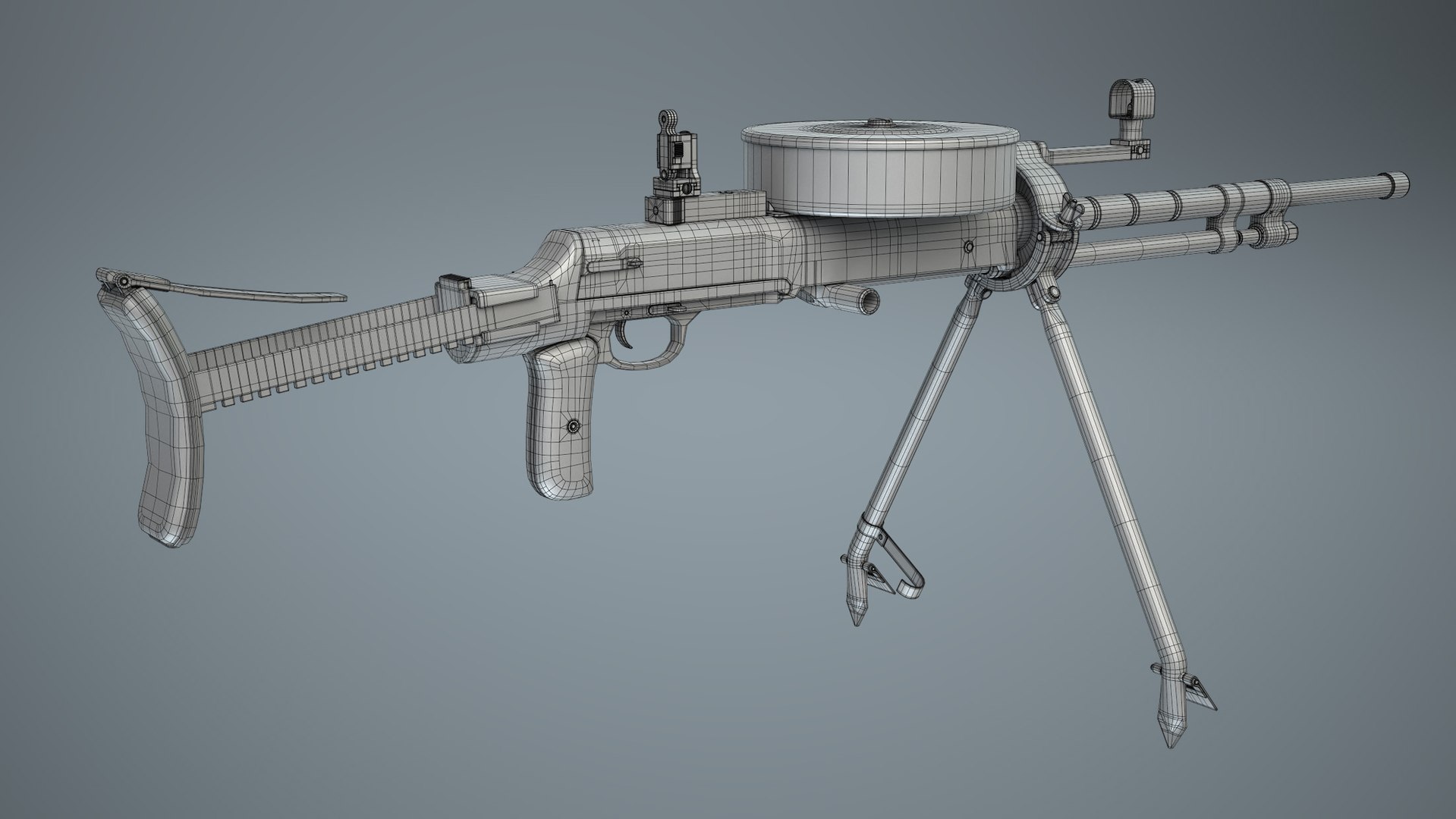 3D DT-29 Tank Machine Gun - TurboSquid 1893190