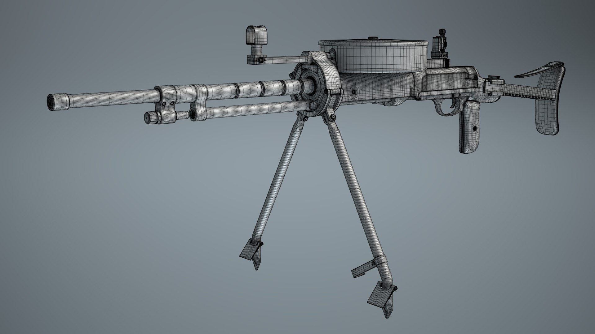 3D DT-29 Tank Machine Gun - TurboSquid 1893190