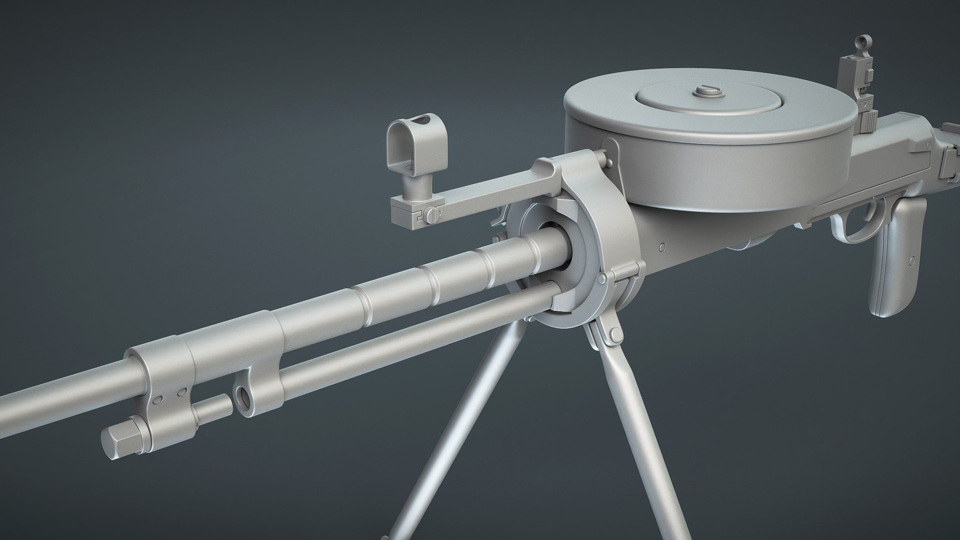 3D DT-29 Tank Machine Gun - TurboSquid 1893190