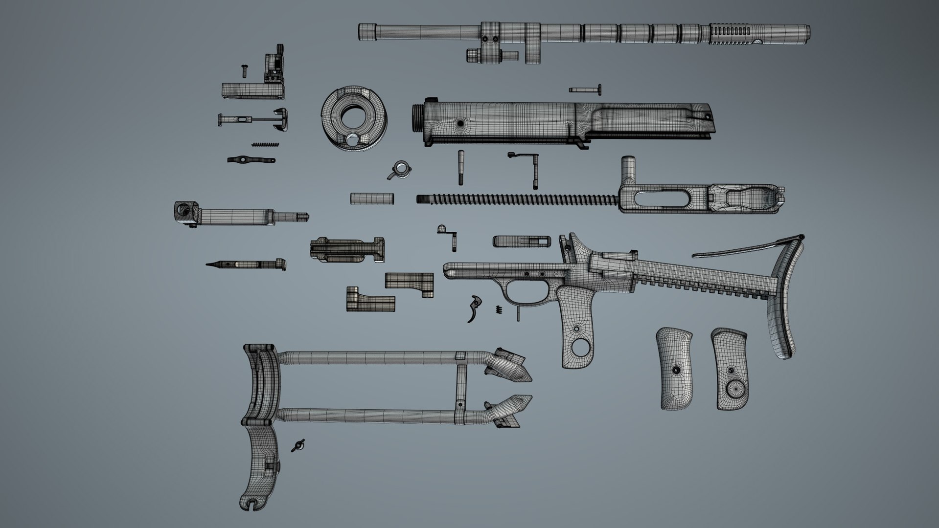 3D DT-29 Tank Machine Gun - TurboSquid 1893190