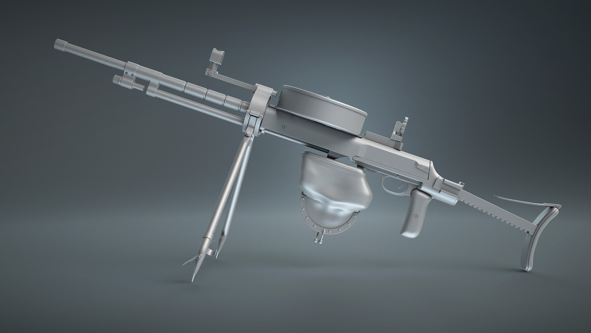 3D DT-29 Tank Machine Gun - TurboSquid 1893190