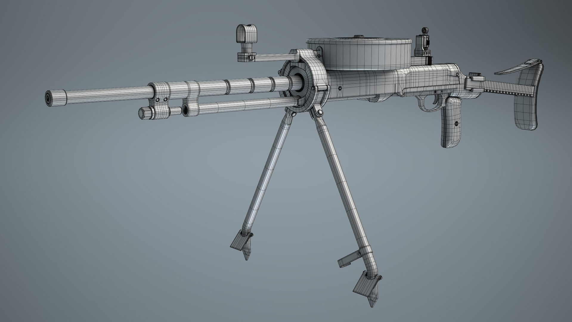 3D DT-29 Tank Machine Gun - TurboSquid 1893190