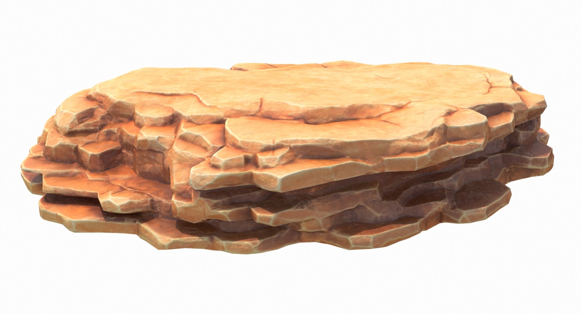 3D Model Blocky Stone - TurboSquid 1319211