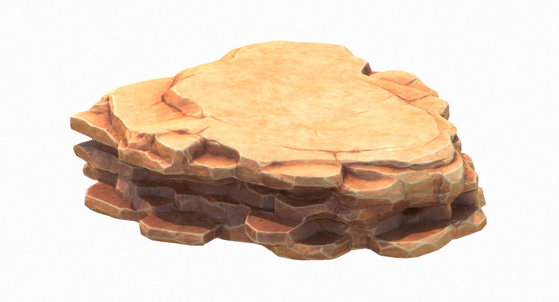3D Model Blocky Stone - TurboSquid 1319211
