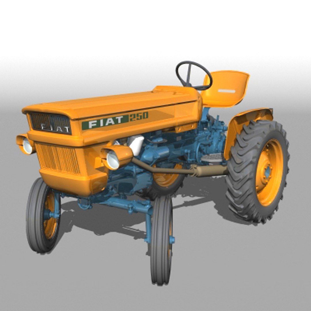 3d Model Fiat 250 Tractor