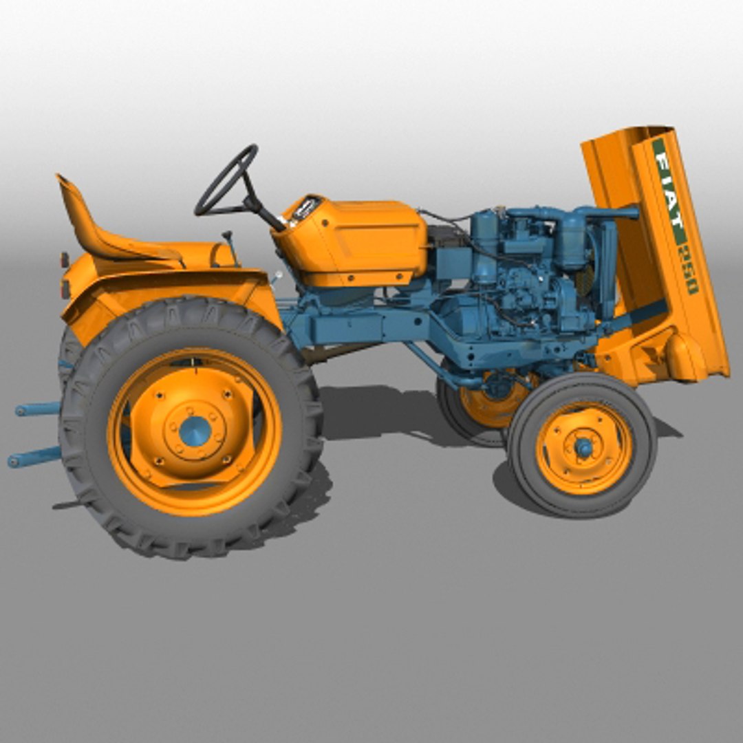 3d Model Fiat 250 Tractor