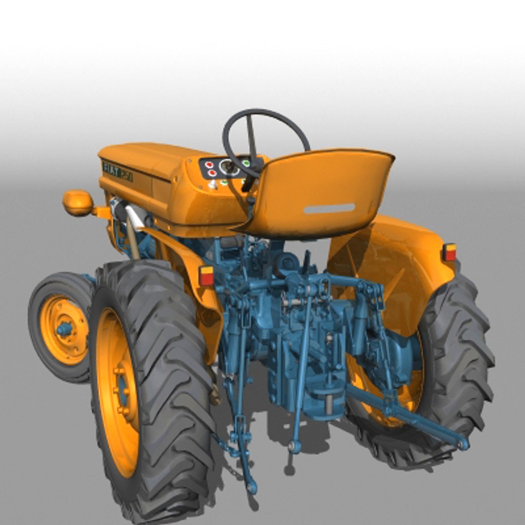 3d Model Fiat 250 Tractor