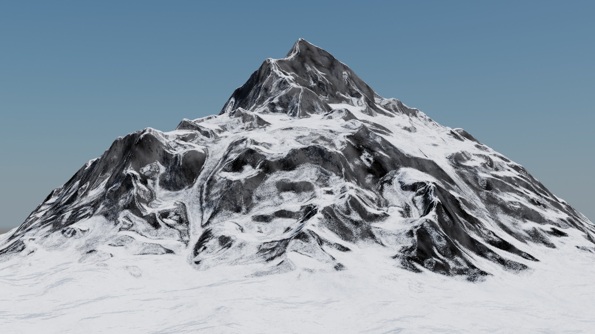 3D snow mountain model - TurboSquid 1165715