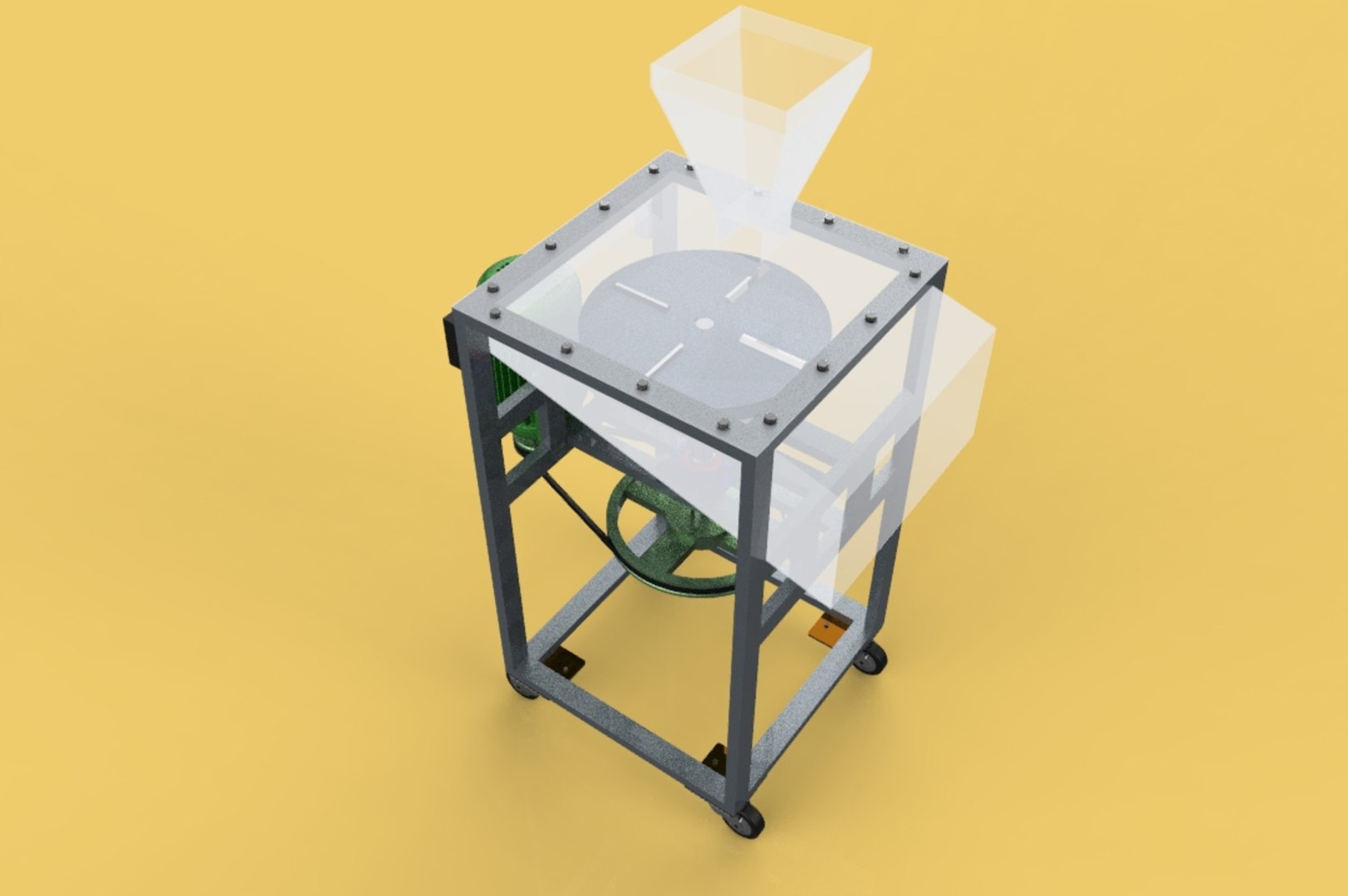 ONION RINGS CUTTING POTATO FRUIT VEGETABLE SLICER MACHINE 3D ...