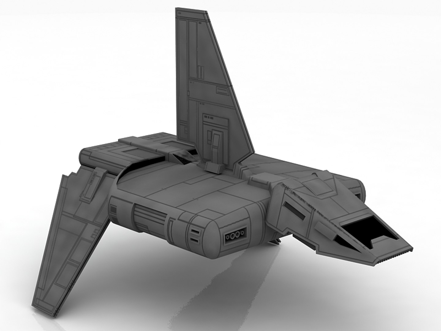 3D Imperial Shuttle - TurboSquid 1624539