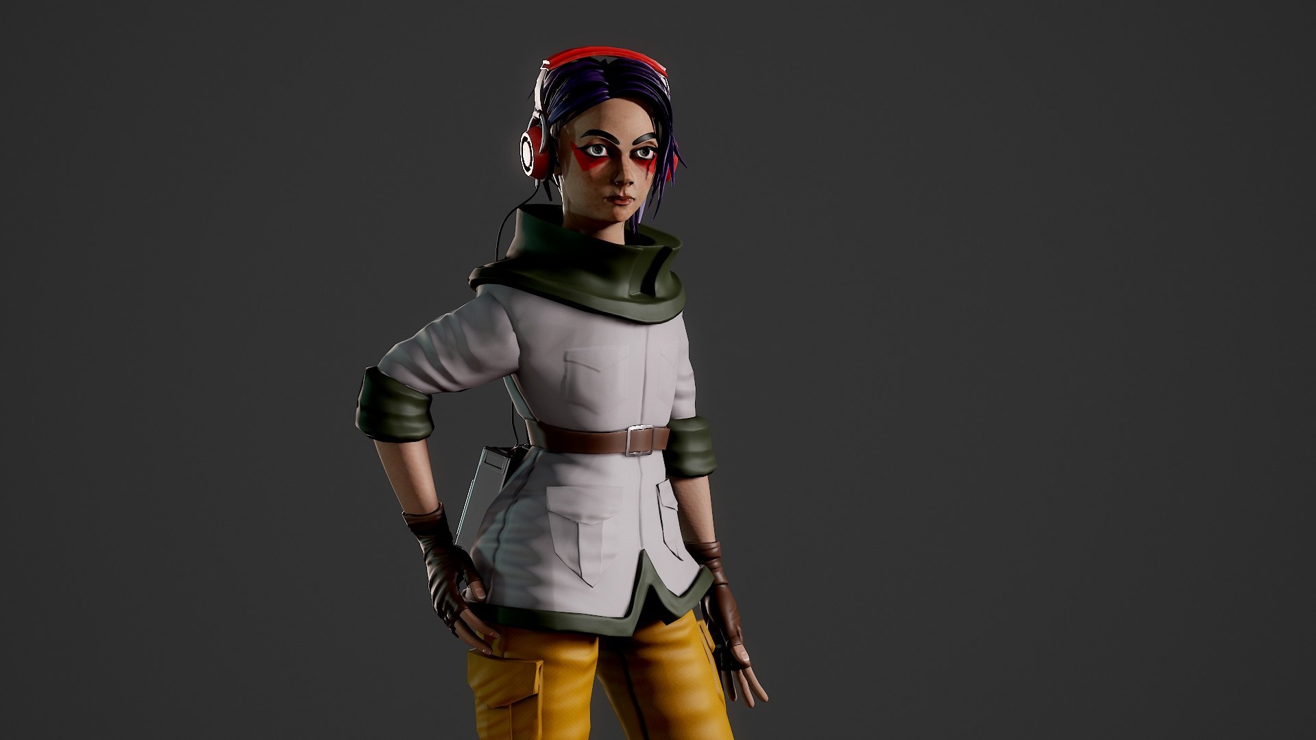 Stylized Character Female Adventure 01 UE Model - TurboSquid 2000454