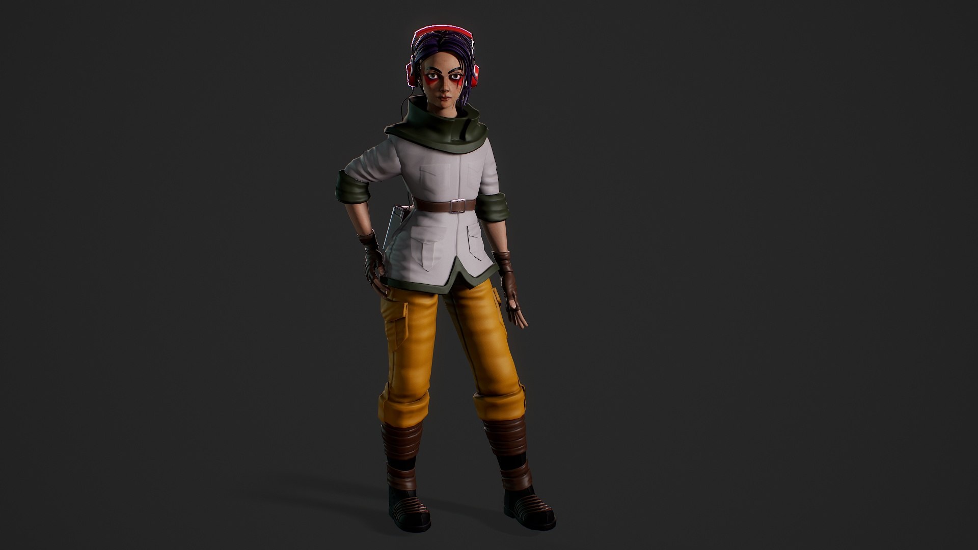 Stylized Character Female Adventure 01 UE Model - TurboSquid 2000454
